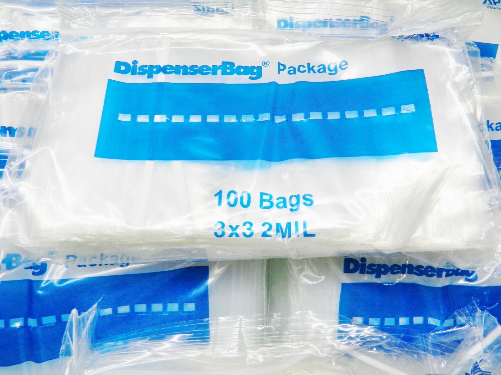 5000 Reloc Zippit Bags 3"x3" Clear 2mil Poly Reclosable Baggies ...
