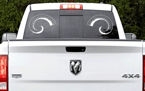 RAM HORN STICKERS DECALS TRUCK VAN | eBay