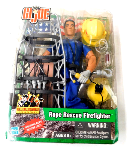 2003 HASBRO GI JOE ROPE RESCUE FIREFIGHTER RESCUE TEAM, NICE | eBay