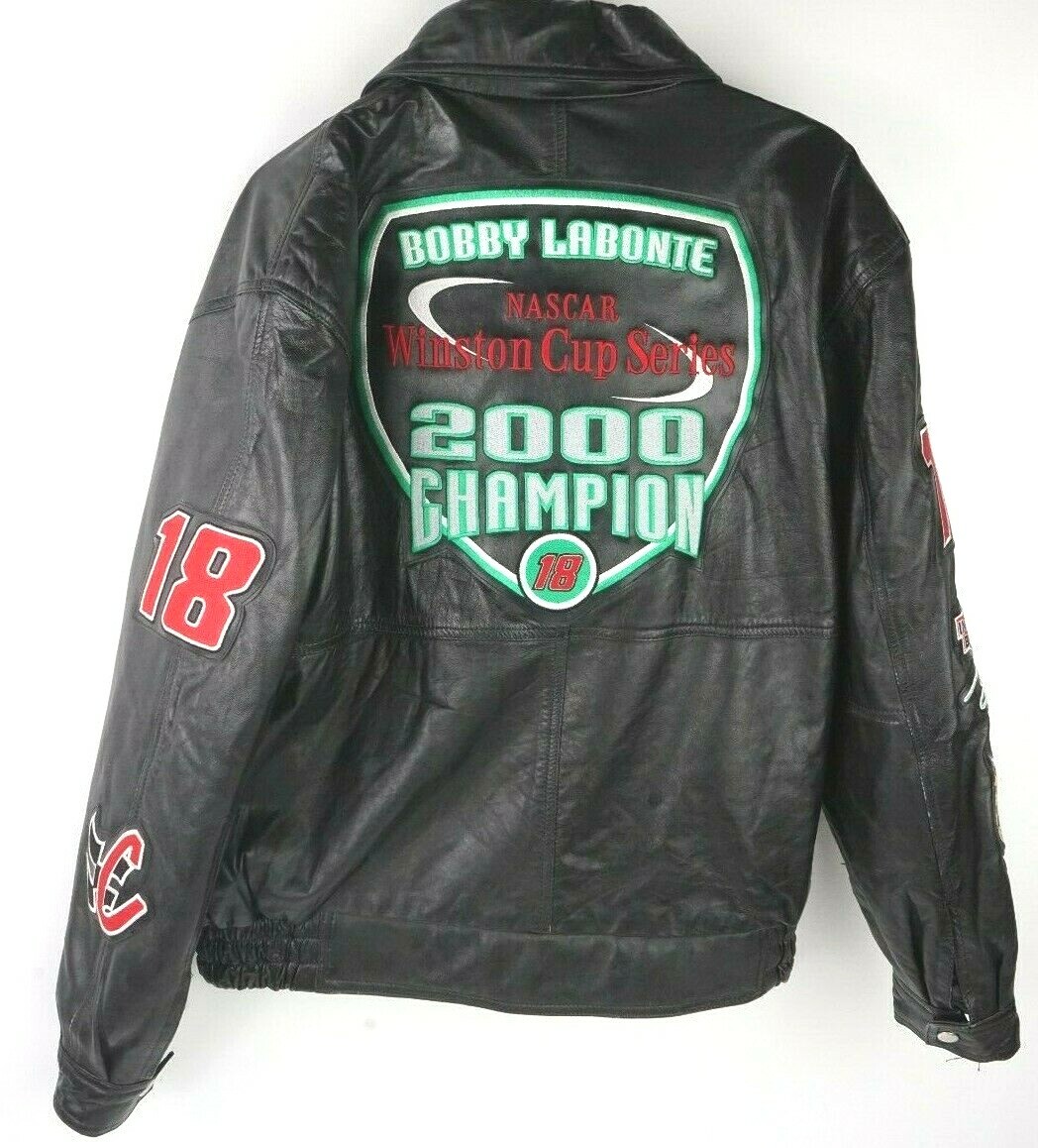 Bobby Labonte 2000 Winston Cup Champion Leather Jacket Jeff Hamilton ...