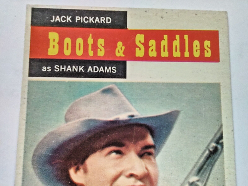1958 Topps TV Westerns Boots & Saddles #64 Jack Pickard as Shank Adams ...