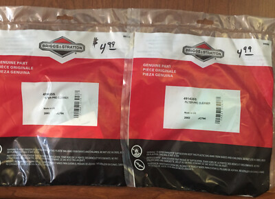 Briggs & Stratton 491435S Filter Pre-Cleaner Lot Of 2 | eBay