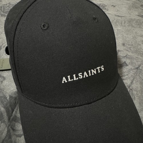 All Saints Taupe Black Canvas Logo Baseball Cap Hat Men’s Adjustable ...