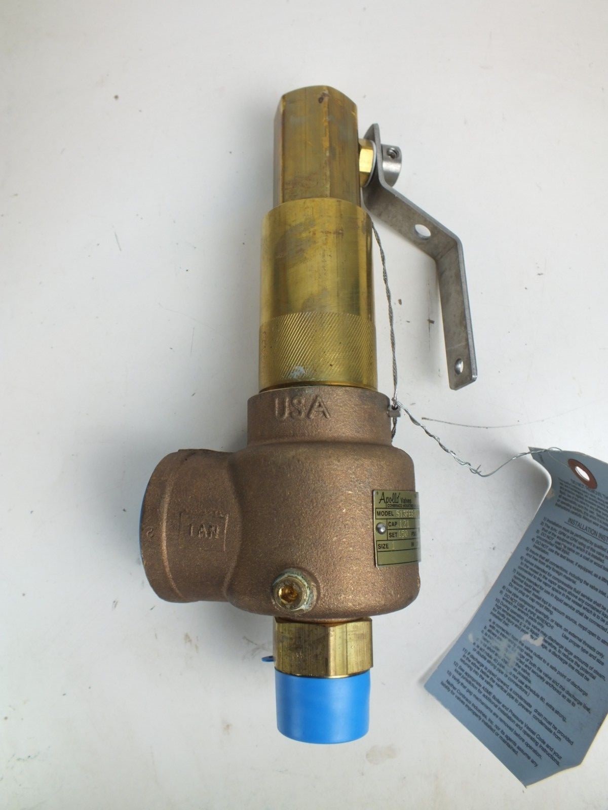 APOLLO 1" - 1-1/2" SAFETY VALVE 513-FEBJ-MAA-0150 LEVER HANDLE BRONZE ...