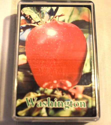 Wahington Apple Souvenir Travel Playing Cards Sealed Deck Made in Hong ...