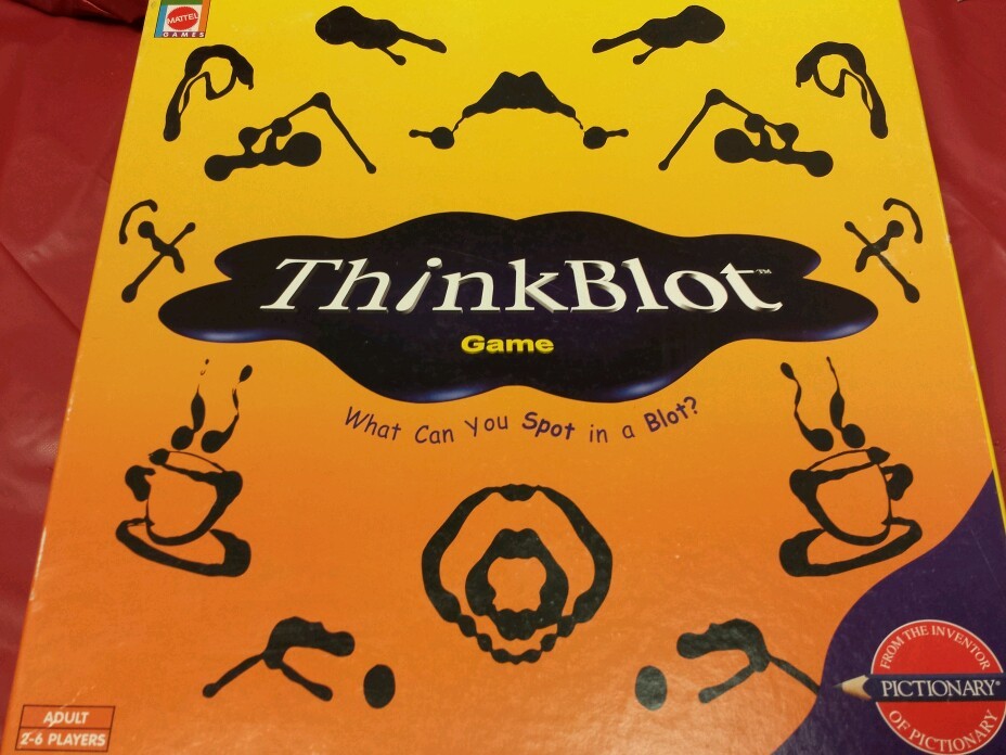 2000 Mattel Think Blot Game Complete From The Inventor Of Pictionary | eBay