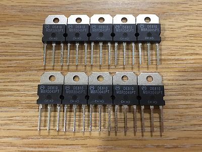 5 pcs ORIGINAL Motorola MBR3045PT SCHOTTKY BARRIER RECTIFIER 45V 30A TO ...