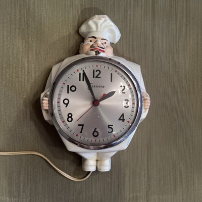 Sessions Original Chef Wall Kitchen Clock - Tested and Works | eBay