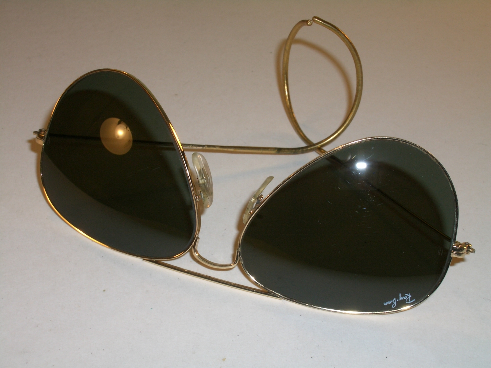 58MM B&L RAY BAN GP WRAPAROUNDs G15 UV GLASS LENS PILOT AVIATORS ...