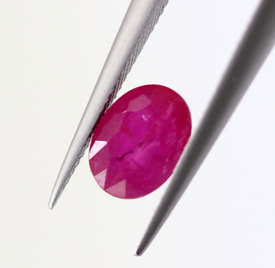 Mined Mozambique Natural Ruby Oval Cut 2 Pcs Loose Gemstone 1.95 Ct ...