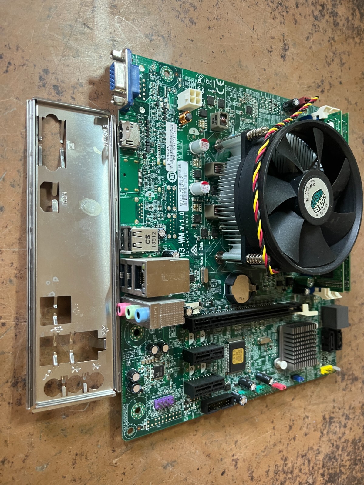 PowerSpec H81H3-WM 1150 4GB DDR3 mATX Motherboard w/i5 CPU & I/O Shield ...