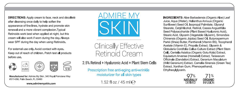 Retinoid Cream - Retinoic Acid Moisturizer Face Glow For Wrinkles, 1.52 ...
