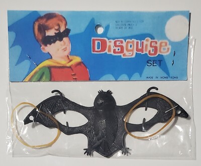 RARE 1966 Vintage Batman Robin Bat Mask DC - dime store unlicensed 60s ...
