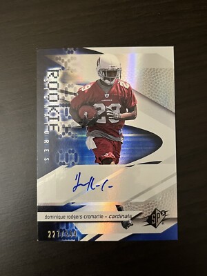 Dominique Rodgers-Cromartie 2008 SPX Rookie Signatures 227/399 #203 RC ...