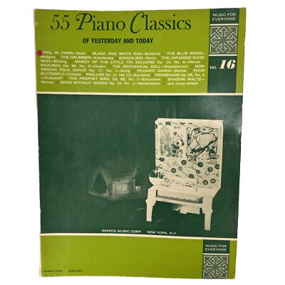Music For Everyone 55 Piano Classics Of Yesterday And Today No 16 ...