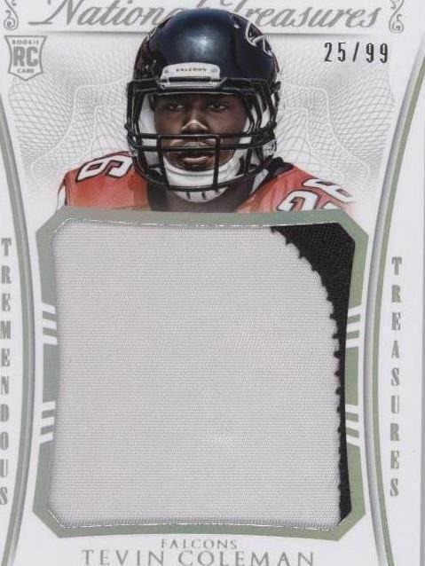 2015 Panini National Treasures - Tremendous Treasures Tevin Coleman # ...