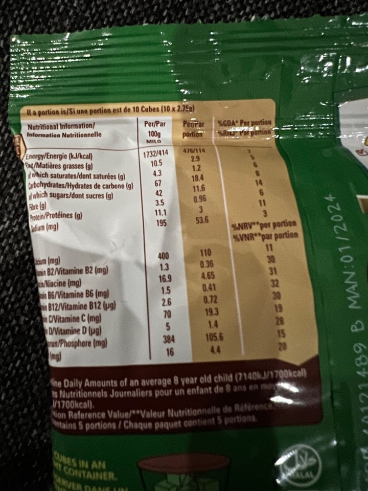 Nestle Milo Energy Cube 50pcs / 137.5g | Fast Shipping 📦 | eBay