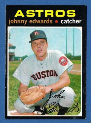 VINTAGE 1971 TOPPS BASEBALL CARD #44 JOHNNY EDWARDS HOUSTON ASTROS EX ...