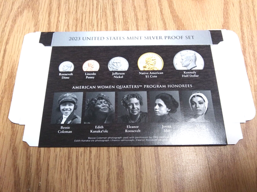 2023 S United States Mint SILVER PROOF Set "BOX ONLY" NO COINS or COA ...