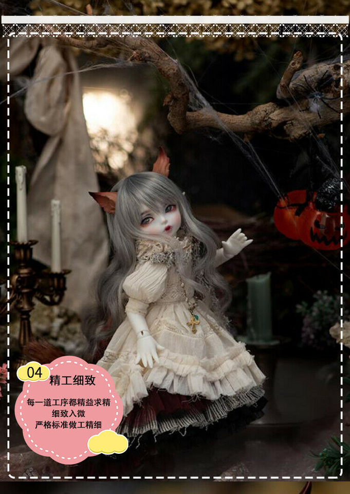 1/6 BJD Doll w/ Face Makeup Eyes Wig Clothes FULL SET Ball Jointed ...