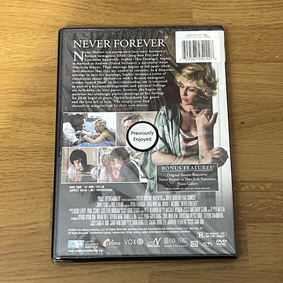 Never Forever (DVD, 2008) Vera Farmiga Jung-Woo Ha David McInnis ...