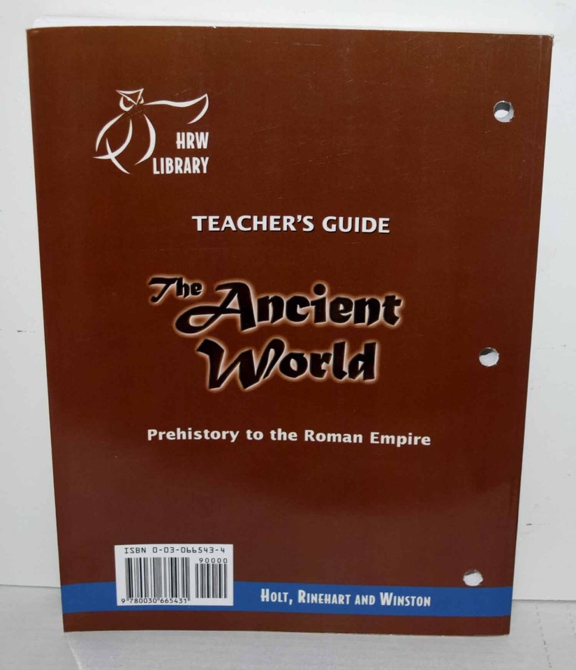 HRW World History: Content Reader Teacher's Guide Ancient World FREE ...