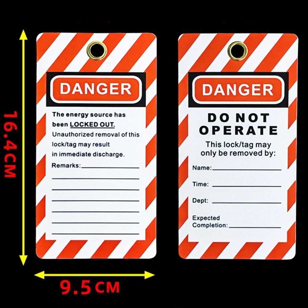 PVC Danger Do Not Operate Tags Red Compliance Safety Tags Lockout ...
