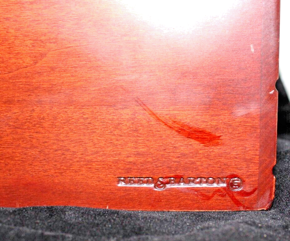 Diamond Crown Wood Humidor by Reed & Barton w/ Humidifier & Key 15.5" X ...
