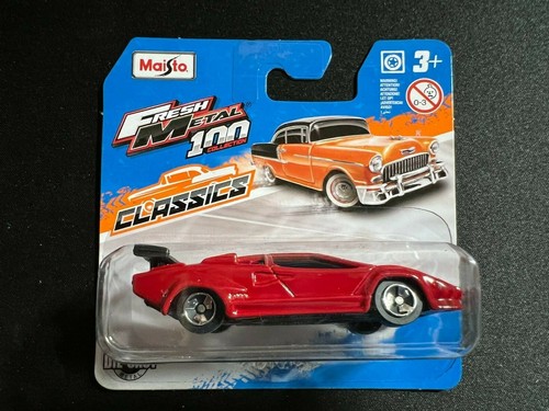 Maisto FRESH METAL 100 Collection Classics Red Lamborghini | eBay