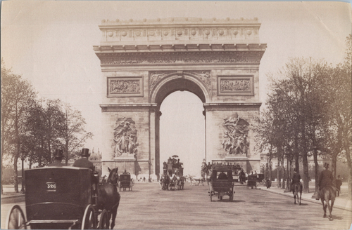 Paris, Arc de Triomphe Champs Elysées, ca.1875 tirage d'époque 12x18 | eBay