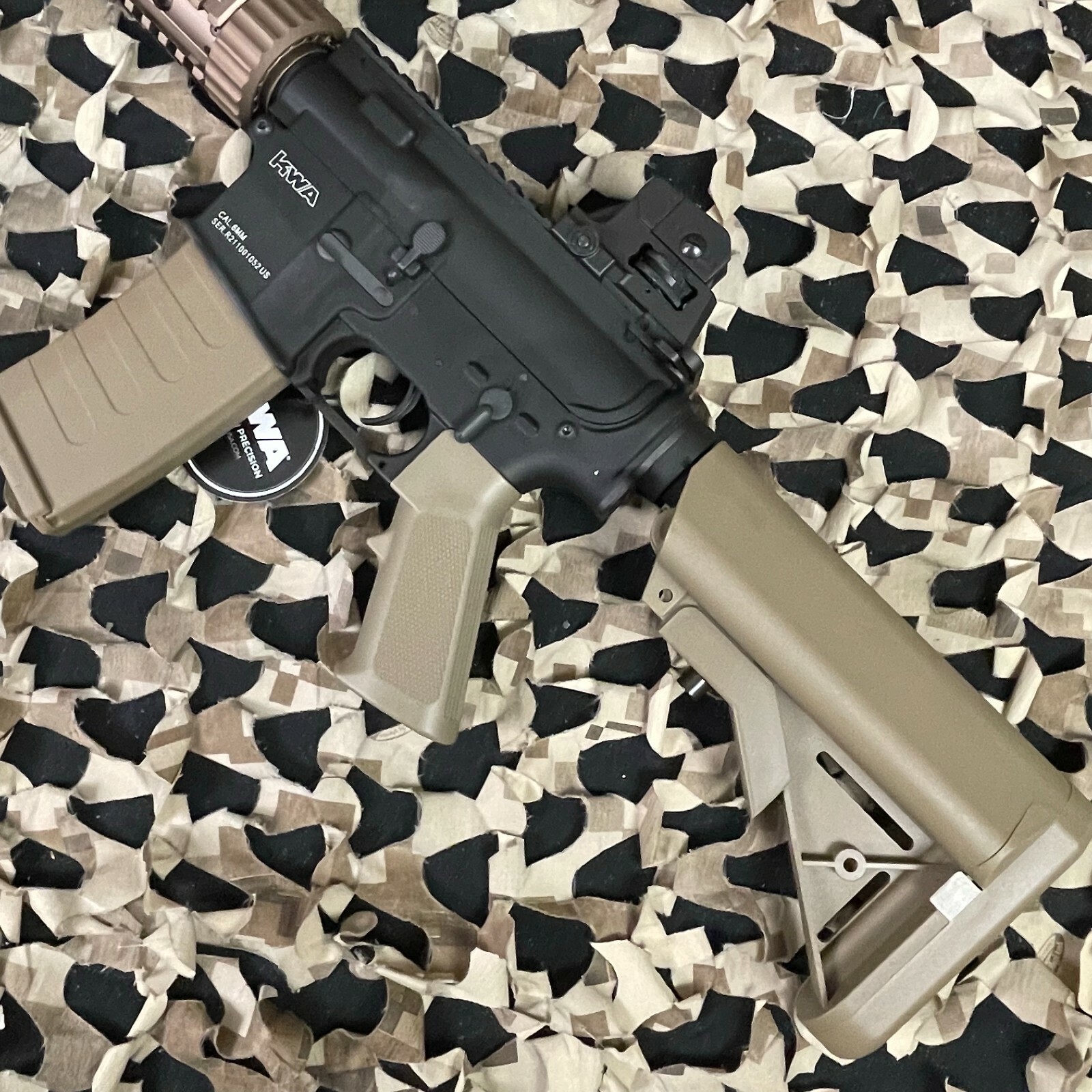 NEW KWA KM4 SR7 AEG Airsoft Gun - FDE | eBay