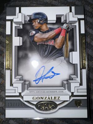 2023 Topps Tier One - Break Out Autographs #BOA-OG1 Oscar Gonzalez 197/ ...