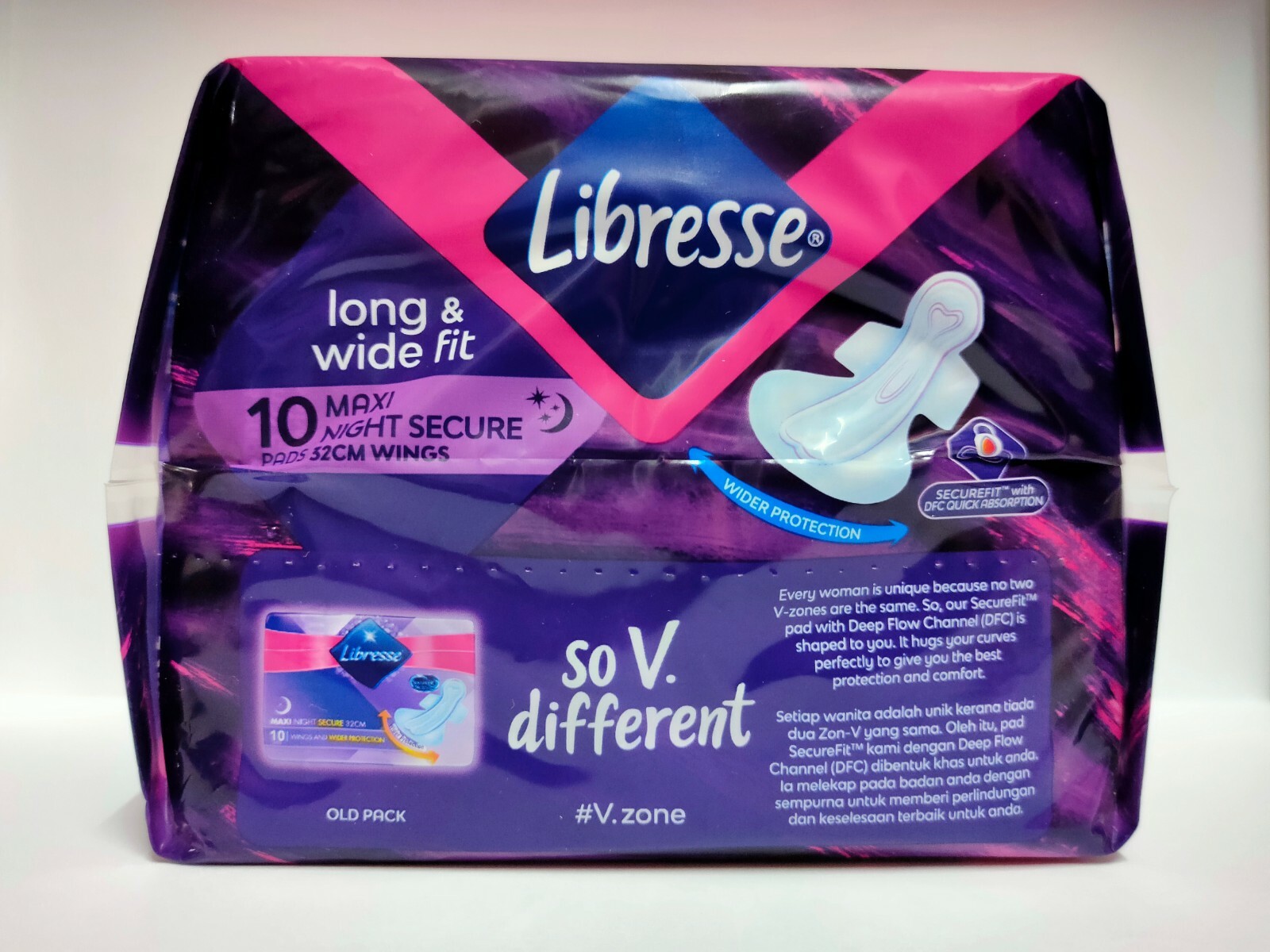 LIBRESSE Maxi Night Secure 32cm Wings Long and Wide Fit-Heavy Flow (3 X ...