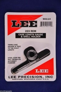 Lee Case Length Gauge & Shell Holder 223 Remington 5.56x45 Nato #90114 ...