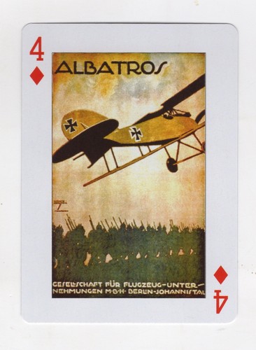Aviation Famous Fliers Card German Albatros | eBay