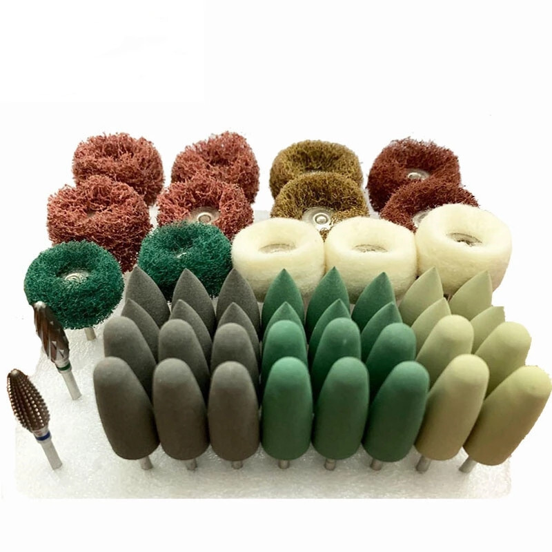47pcs Dental Lab HP Polishing Burs Kit Acrylic Resin Polish And Grind ...