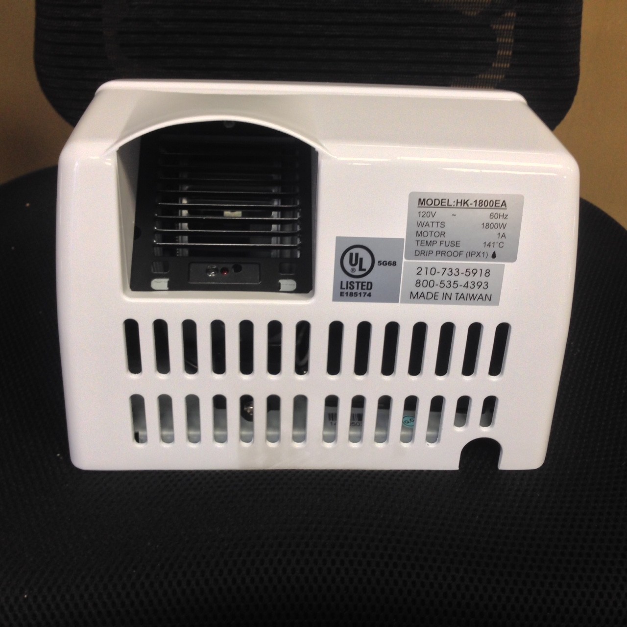 FastDry HK1800EA (110V/120V) Automatic Hand Dryer/White Metal Cover ...