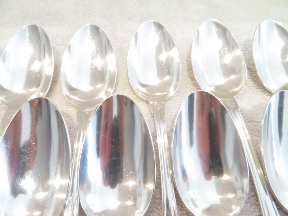 Gorgeous 1900 french 950 silver 24p dessert cutlery set Puiforcat ...