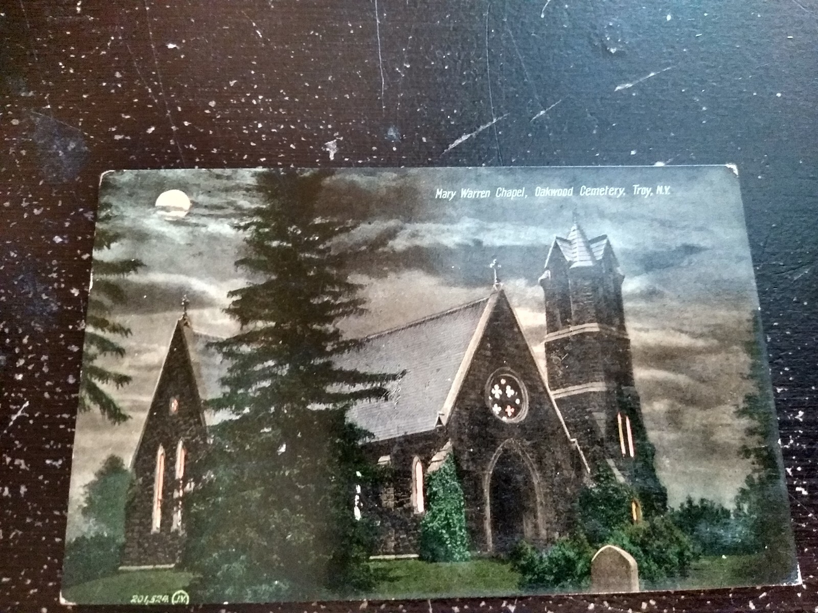 1919 Mary Warren Chapel Oakwood Cemetery Troy NY Church Religious Photo ...