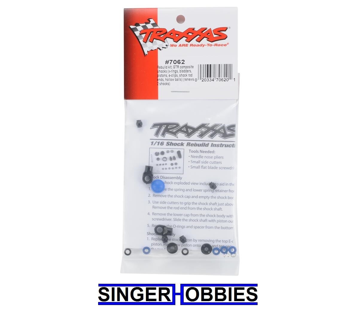 Traxxas 7062 Rebuild kit, GTR composite shocks 1/16 Trucks NEW IN ...