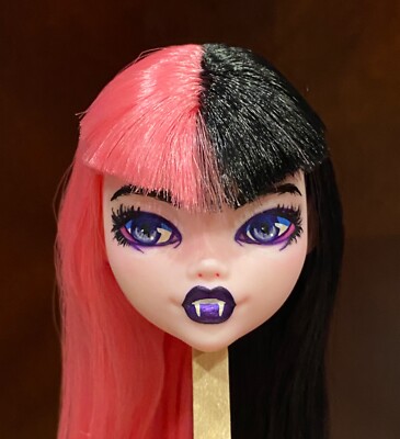 OOAK Custom Full Repaint_Monster High G3 Core 2022 Doll Head_Draculaura ...