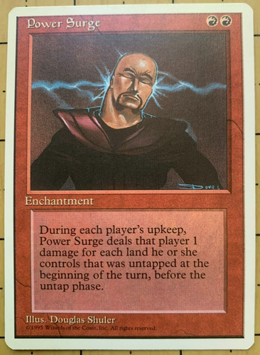POWER SURGE - MAGIC THE GATHERING - 4th EDITION - RARE | eBay