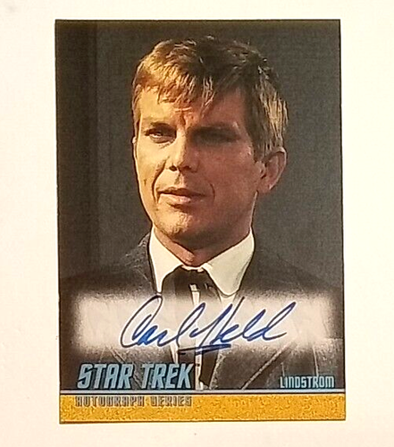 STAR TREK: THE ORIGINAL SERIES signed by CARL HELD as Lindstrom #A104 ...