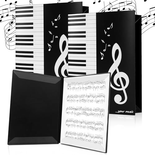 2 Pieces Sheet Music Folders 6-Sided A4 Choral 2 Pcs-6-page Spread ...