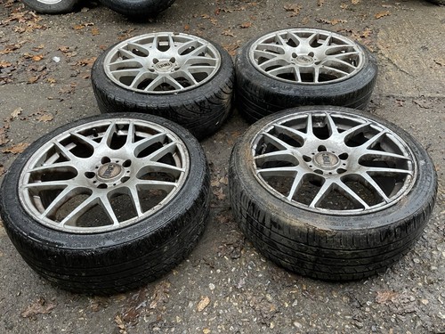 DRC 18x8 18x9 Staggered 5x120 Alloy Wheels Tyres 5x120 BMW E36 E46 ...