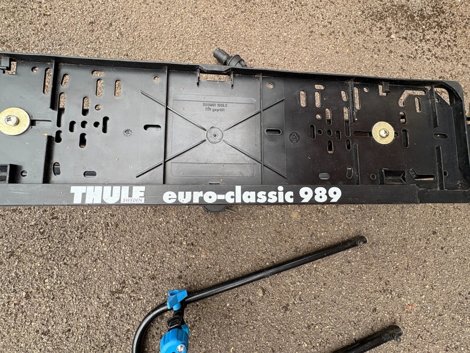THULE Euro-Classic 989 Tow bar Tow ball 2 Bike rack with lights | eBay UK