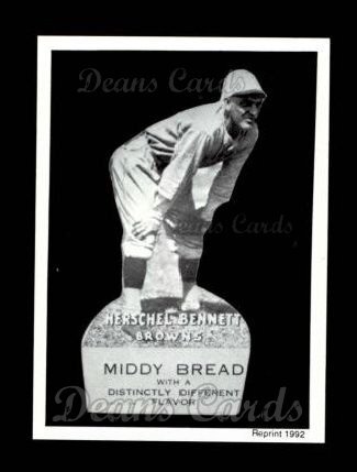 1927 Middy Bread Reprint #25 Herschel Bennett Browns 8 - NM/MT | eBay