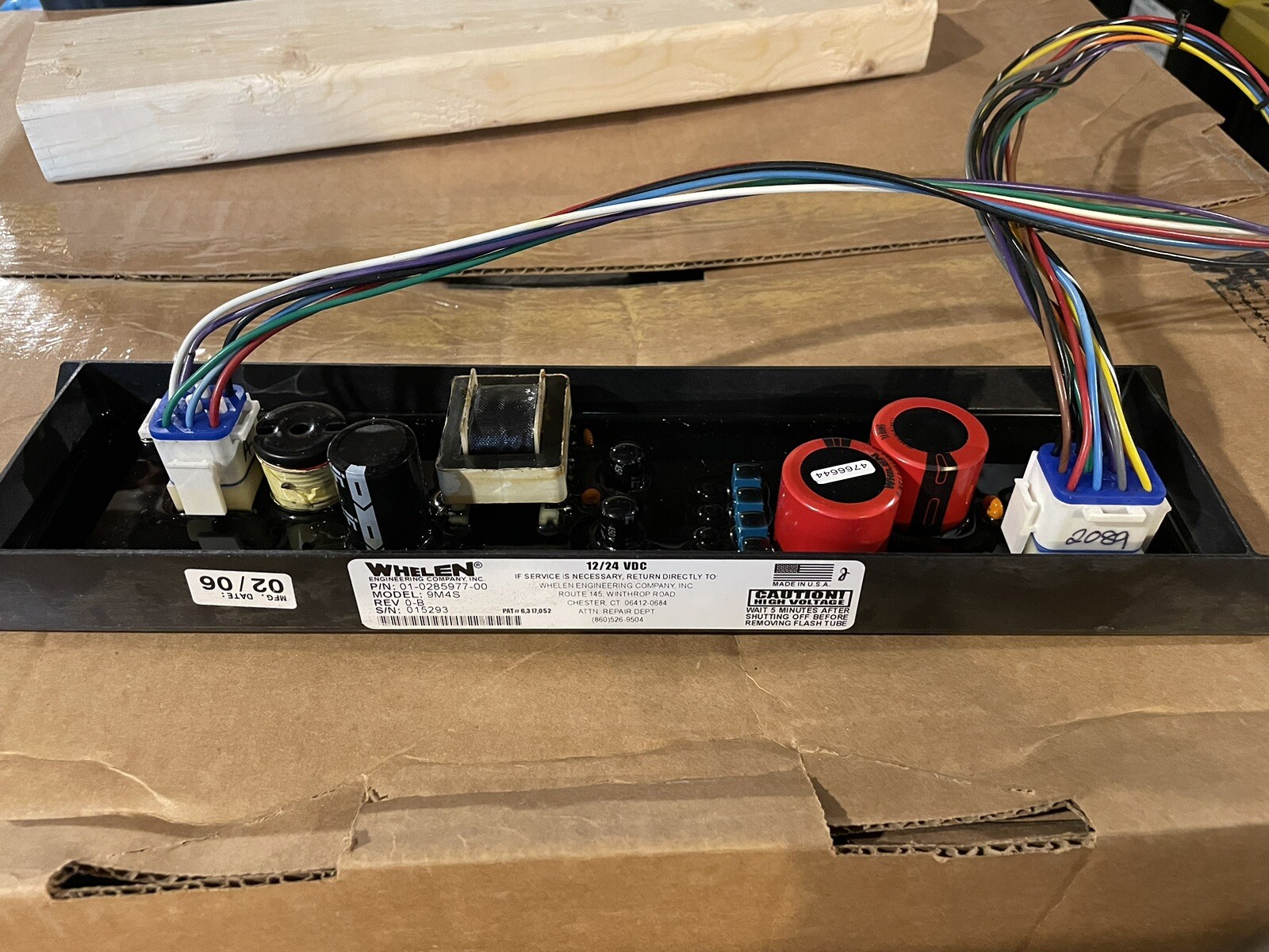 WHELEN STROBE POWER SUPPLY EDGE 9M ULTRA FREEDOM LIGHTBAR • 9M4S ...