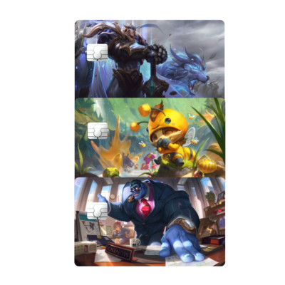 League of Legends Credit Card Skin - God King Garen, Beemo, Corporate ...