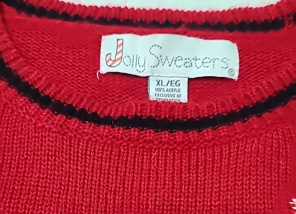 Jolly Sweaters Unisex Size XL Ugly Christmas Sweater Gingerbread "Oh ...